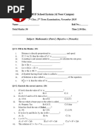 Class 5 Maths Revision Worksheet 1 CH 1, 2 (.05.23) | PDF | Subtraction ...