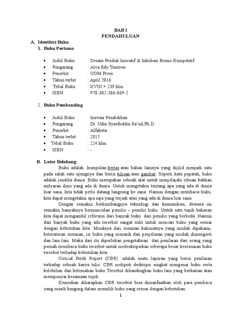 Critical Book Report | PDF