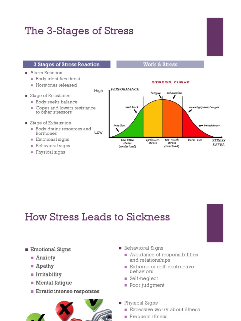 3 Stages of Stress Reaction Work & Stress | PDF | Self-Improvement