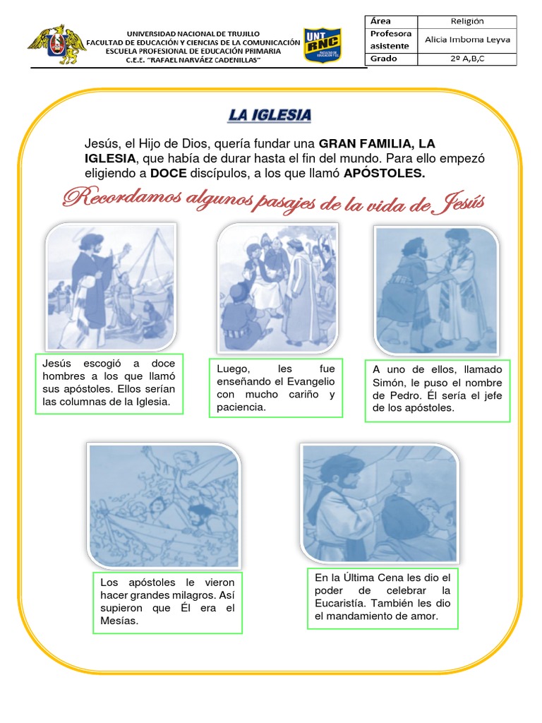 Ficha Informativa de Religión | PDF | Iglesia Católica | María, madre ...