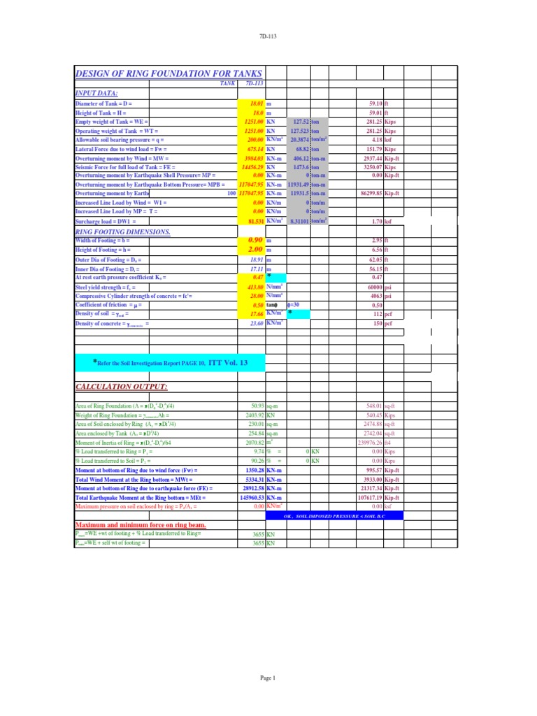 5-Ring Beam Design - 18m | PDF | Building Engineering | Mechanical ...