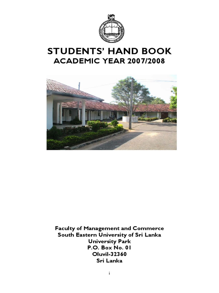 Students Handbook FMC | PDF | Accounting | Academic Degree