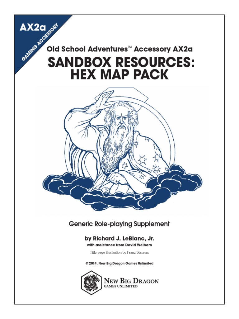 AX2a Sandbox Resources Hex Map Pack PDF | PDF | D20 System | Gary Gygax ...