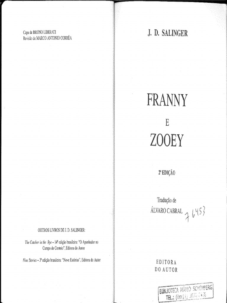 SALINGER, J. D. Franny e Zooey. | PDF