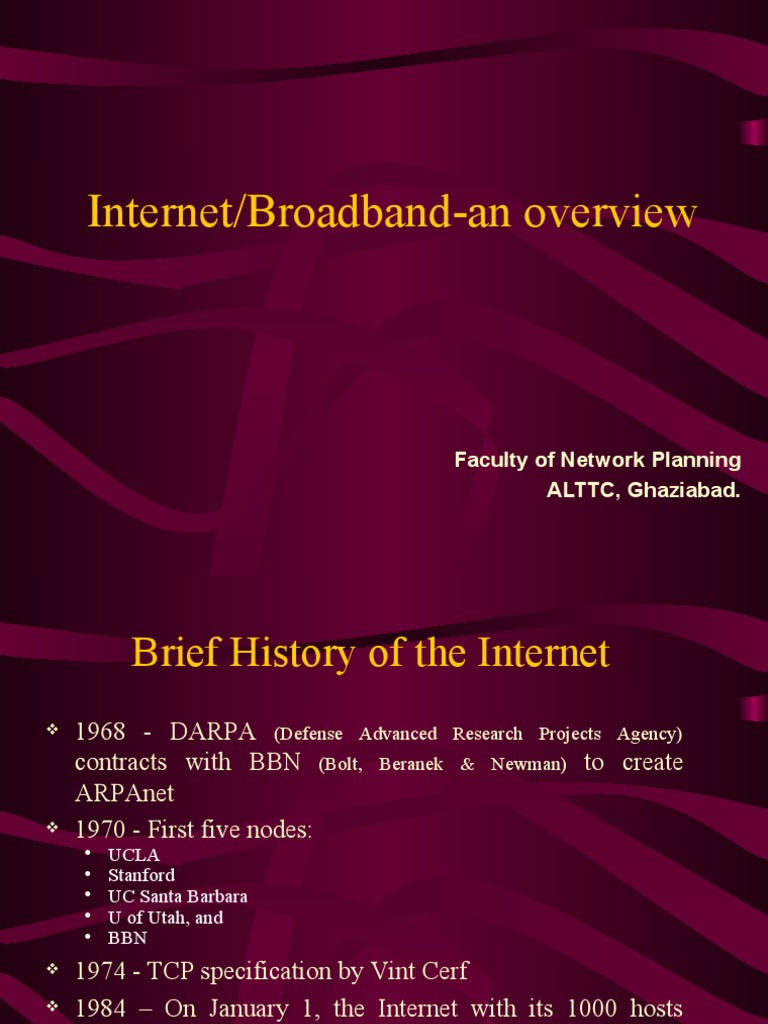 Internet and Broadband Overview Guide | PDF | Internet Access | Fiber ...