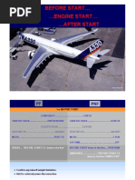 A320 Engine Start Procedure Checklist | PDF | Landing Gear | Aviation