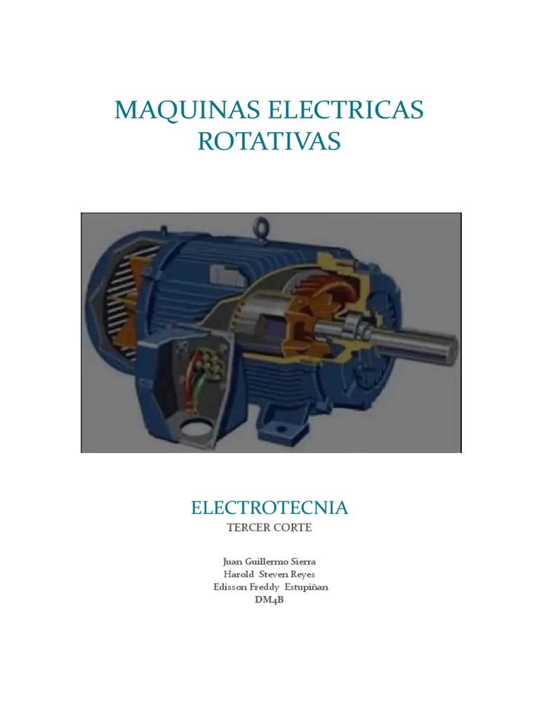 Maquinas Electricas Rotativas | PDF | Inductor | Esfuerzo de torsión