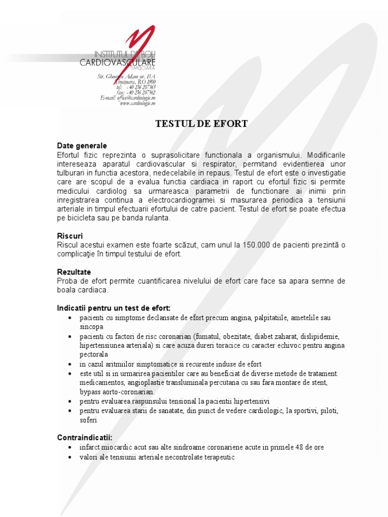 Test de Efort | PDF