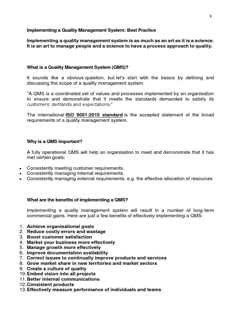 Quality Assurance and Control | PDF | Quality Management | Quality ...