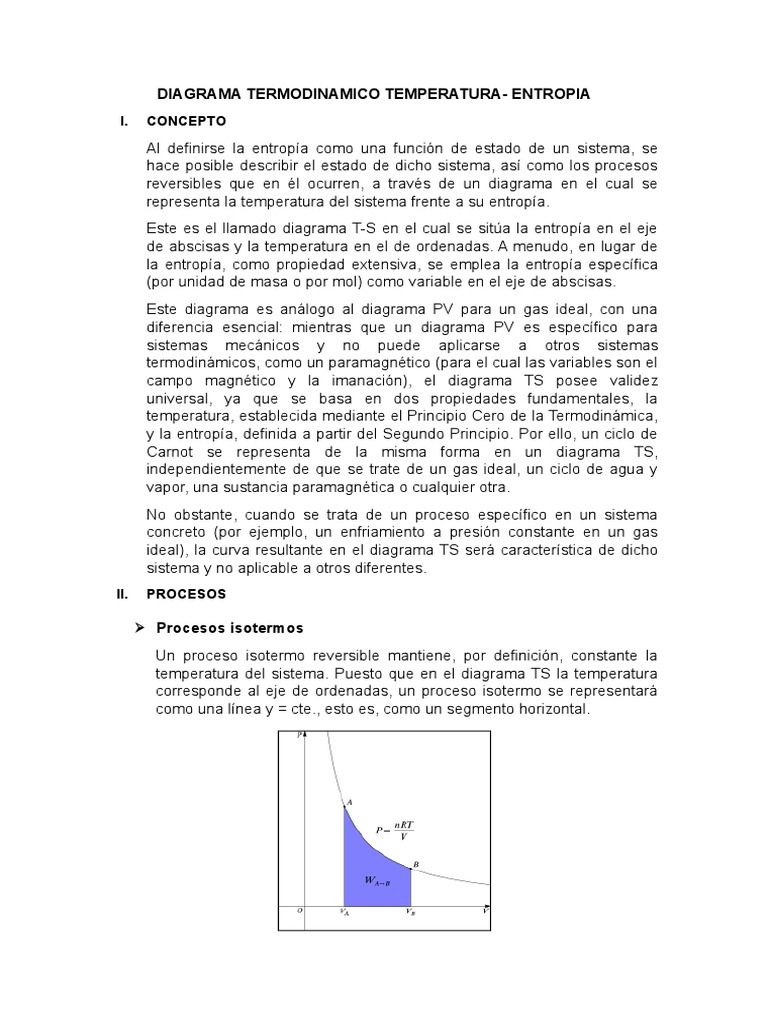 Diagrama Termodinamico Temperatura | PDF | Gases | Propiedades ...