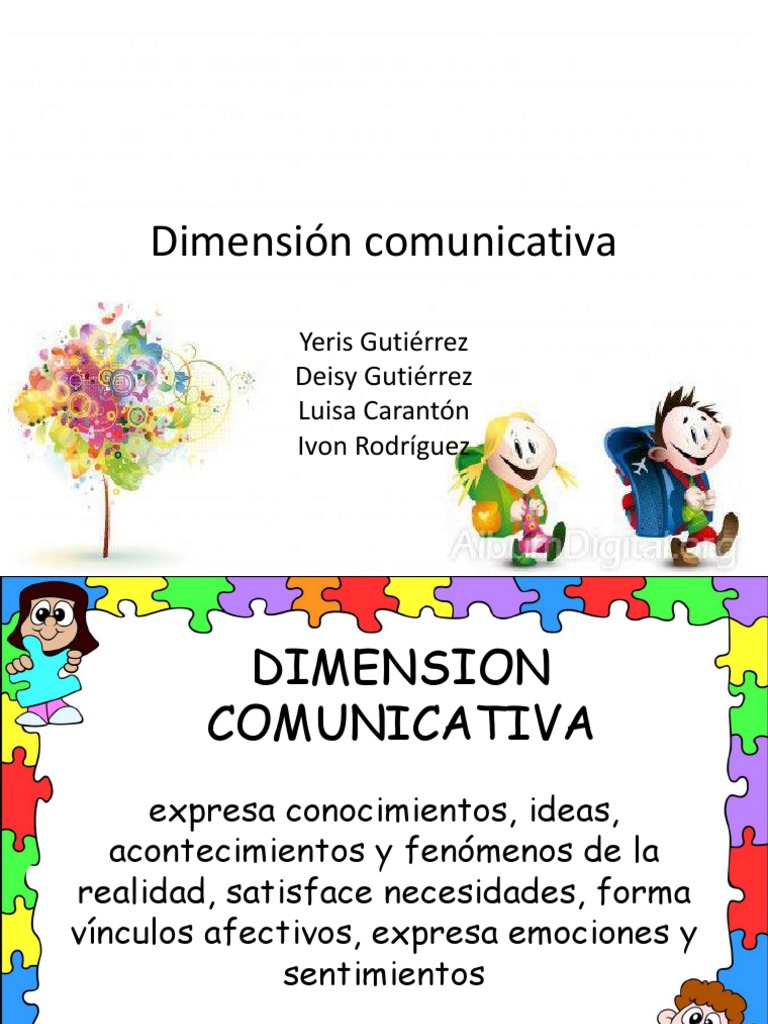 Dimensión Comunicativa - PPTX Diapositivas | PDF