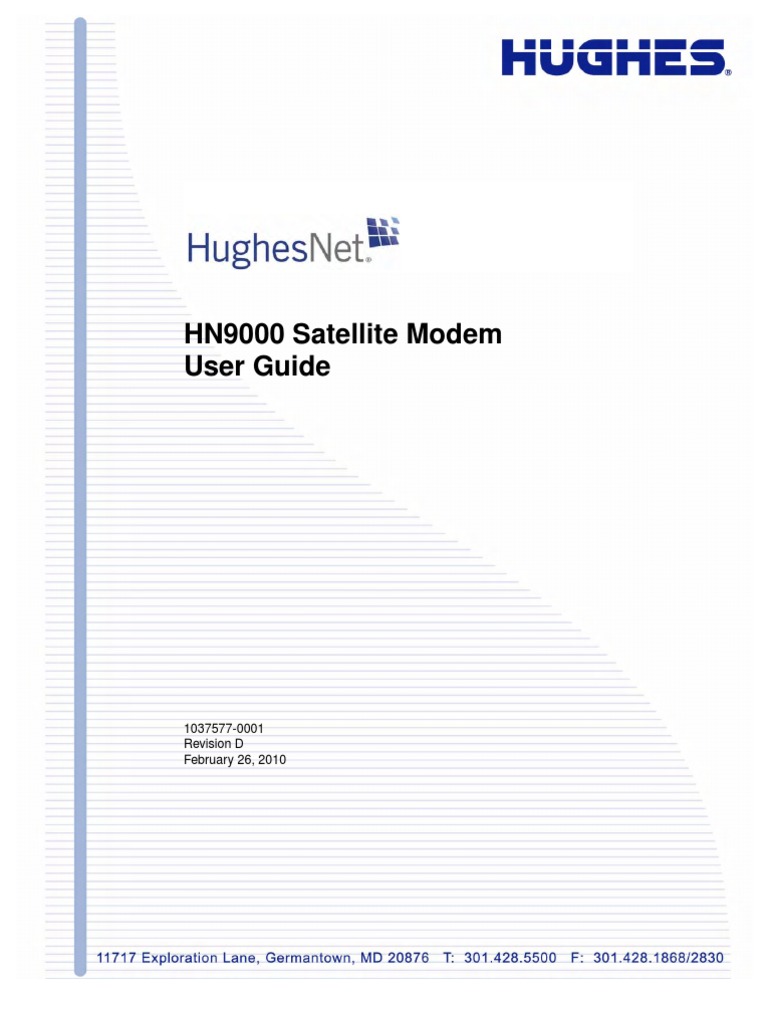 HN9000 Satellite Modem User Guide: 1037577-0001 Revision D February 26 ...