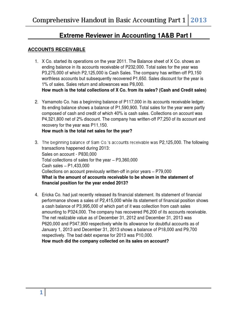 Basic Accounting Reviewer | PDF | Debits And Credits | Accrual