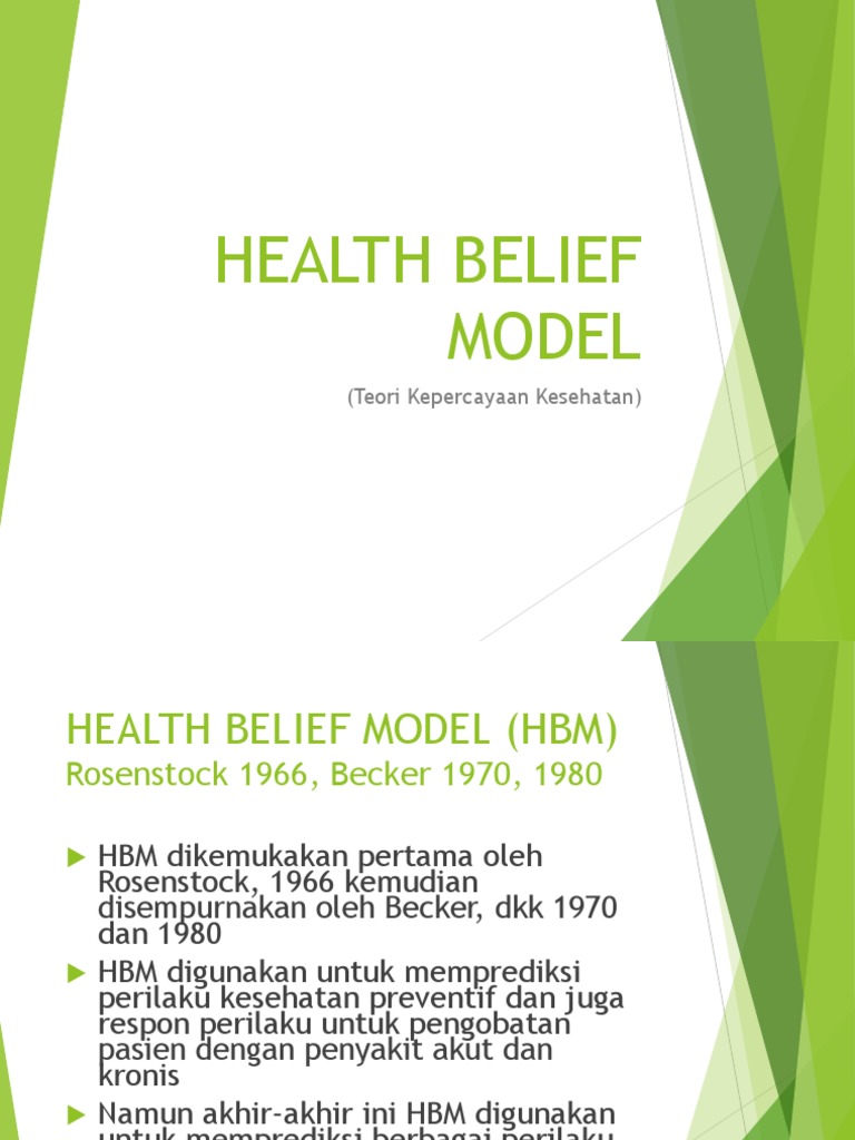 02 Teori HBM | PDF | Pengembangan Diri
