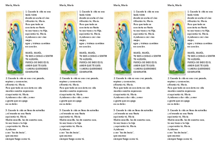María Maria Letra | PDF | María, madre de Jesús | Amor