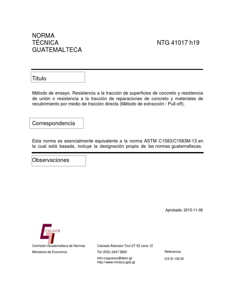 Norma Astm c1583 Pull Off | PDF | Revestimiento | Hormigón