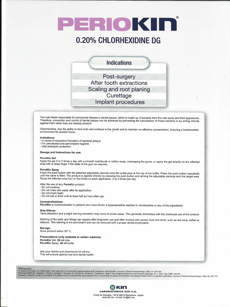 Brosur Perio Kin Spray | PDF