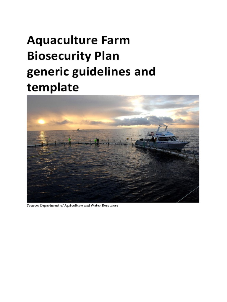 Aquaculture Farm Biosecurity Plan | PDF | Risk Management | Aquaculture