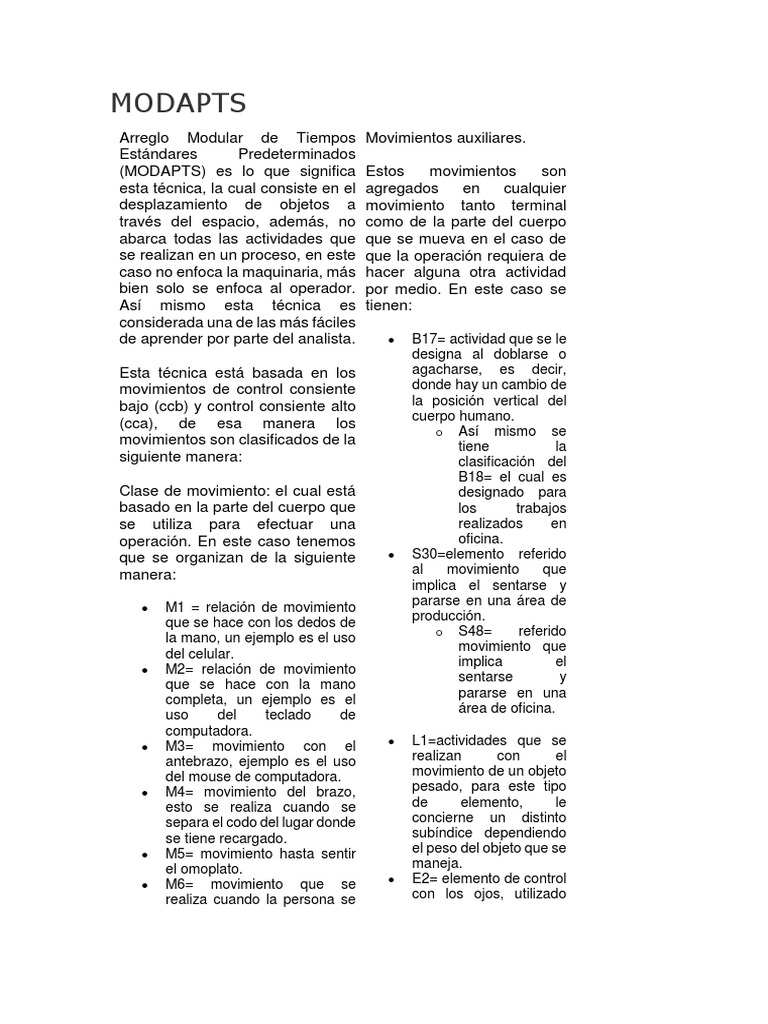 MODAPS | PDF | Mano | Informática y tecnología de la información