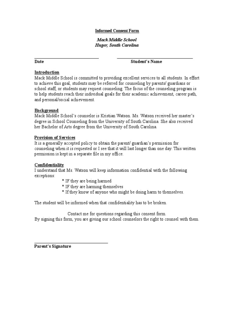 Informed Consent Form | PDF