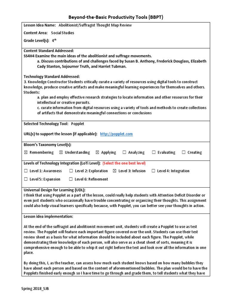 Beyond The Basic Productivity Tool Lesson | PDF | Change | Educational ...
