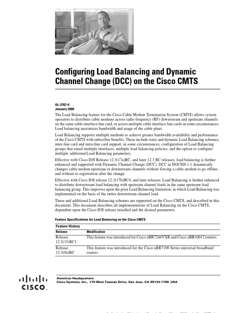 Configuring Load Balancing And Dynamic Pdf Load Balancing Computing Cable Television