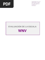 WNV - Escala de Weschler No Verbal | Memoria | Aprendizaje