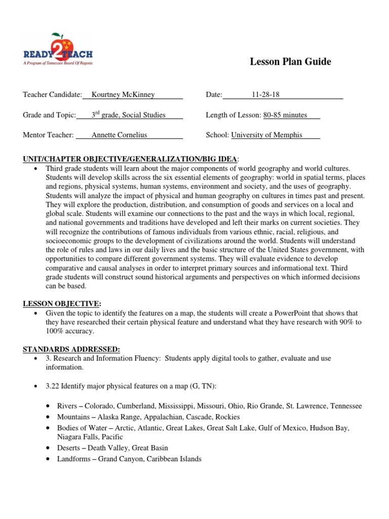 3rd Grade World Geography Lesson | PDF | Geography | Microsoft Power Point
