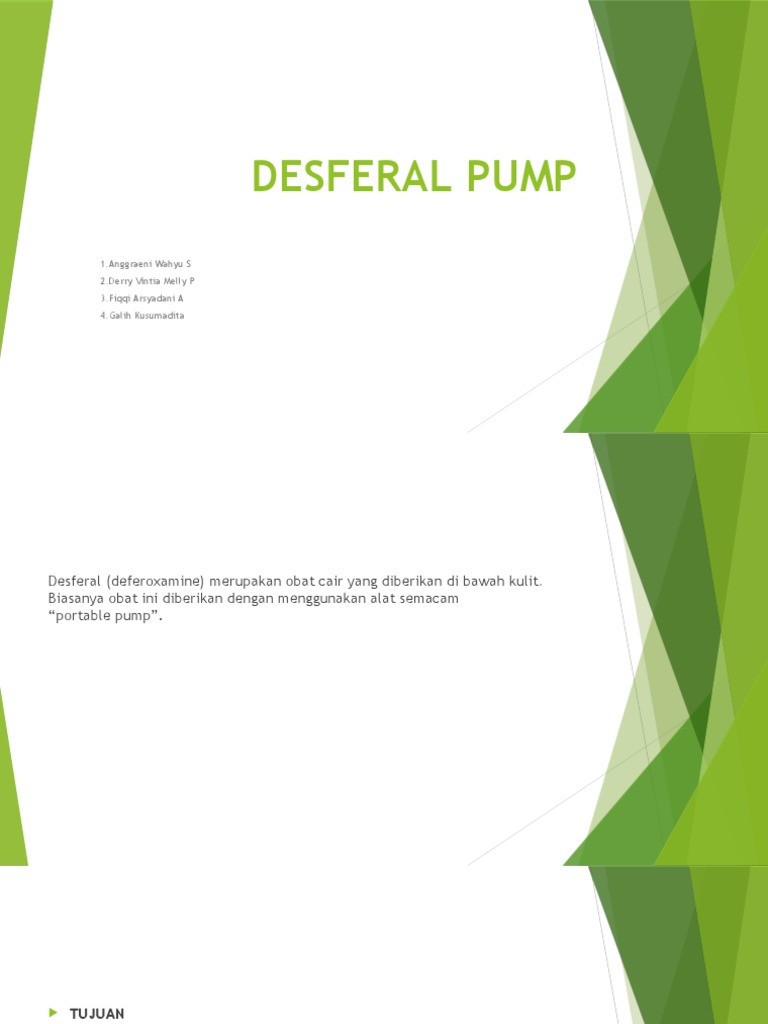 Desferal Pump | PDF