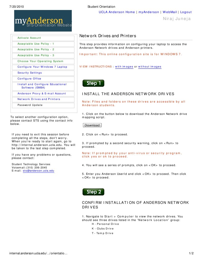 Mapping UCLA Network Drives | PDF | Microsoft Software | Computing
