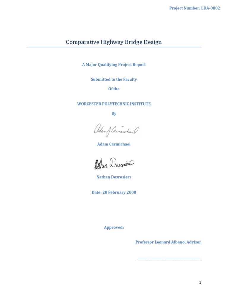Comparative Highway Bridge Design LDA0802 PDF | PDF | Precast Concrete ...
