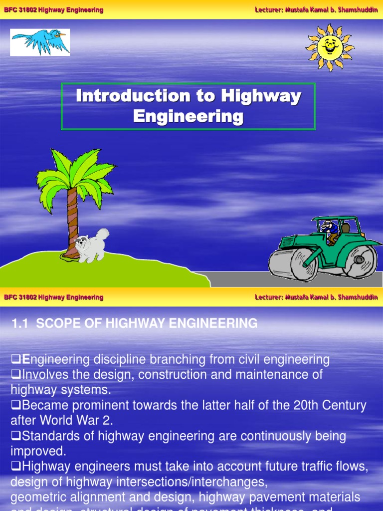 Introduction to Highway Engineering | PDF | Controlled Access Highway ...