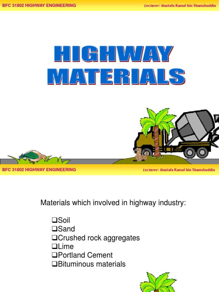 Highway Materials Overview and Testing | PDF | Asphalt | Construction ...