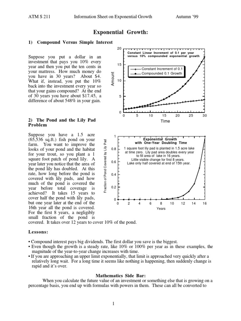 211 Exponential Growth | PDF | Exponentiation | Exponential Function