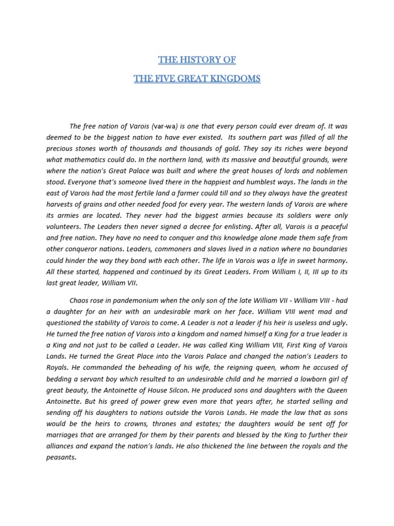 1 A DRAFThistory | PDF | House Of Valois