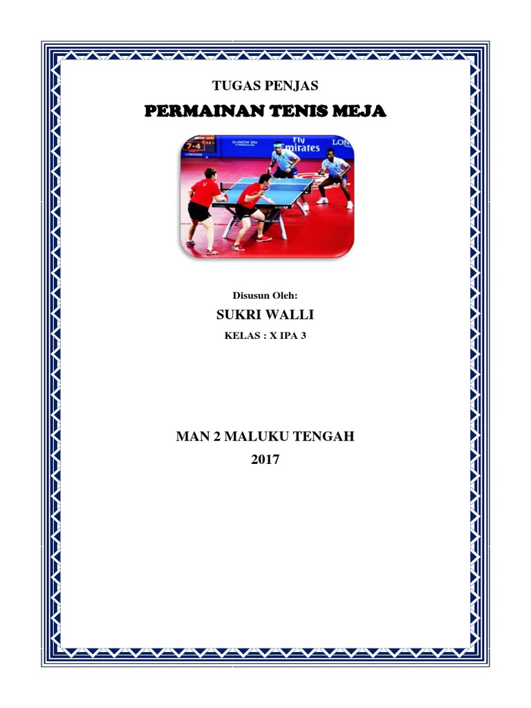 Makalah Tenis Meja | PDF