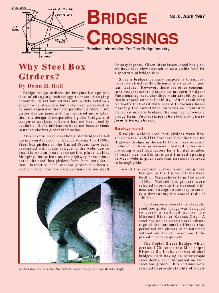 Advantages of Steel Box Girders | PDF | Bridge | Deck (Ship)