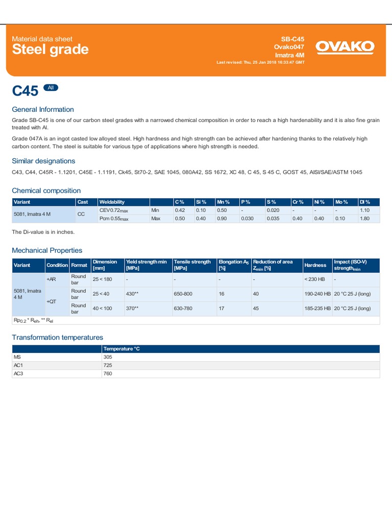 Steel Grade: General Information | PDF | Annealing (Metallurgy) | Steel