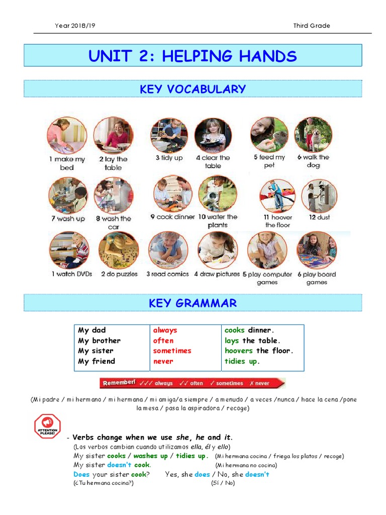 Unit 2 Helping Hands | PDF