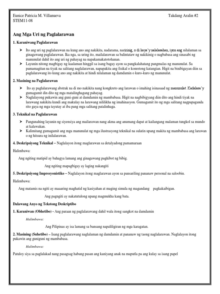 Takdang Aralin #2 | PDF