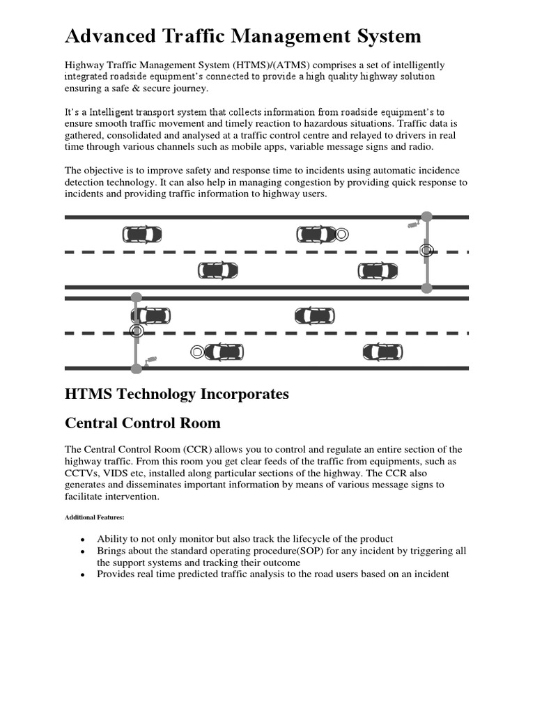 Advanced Traffic Management System | PDF | Traffic | Closed Circuit ...