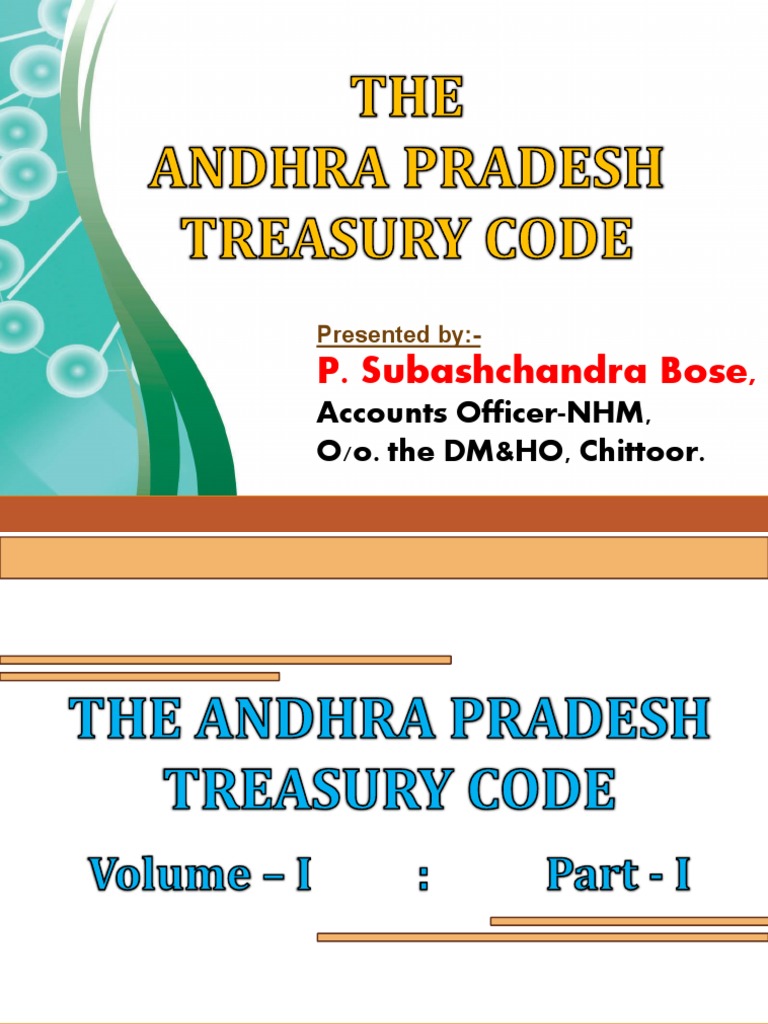 Andhra Pradesh Treasury Rules Overview | PDF | Debits And Credits | Cheque