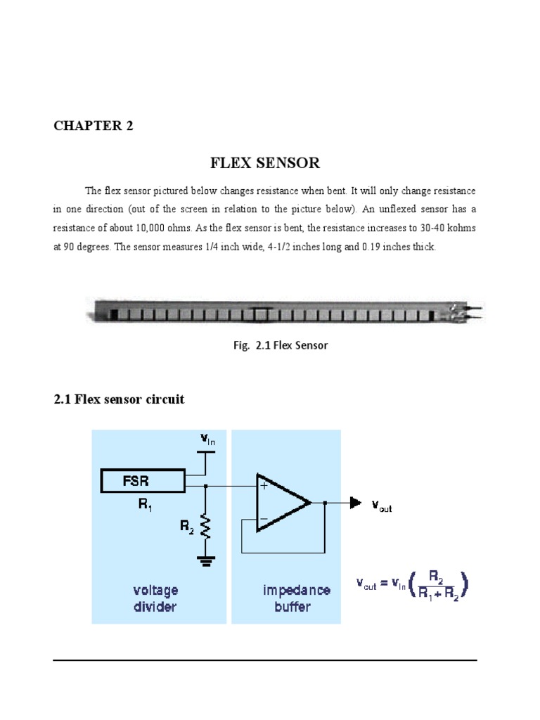 Flex Sensor | PDF | Sensor | Operational Amplifier