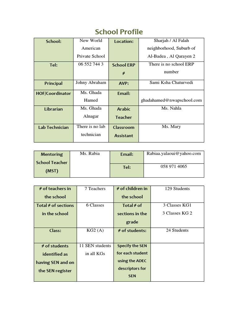 School Profile | PDF