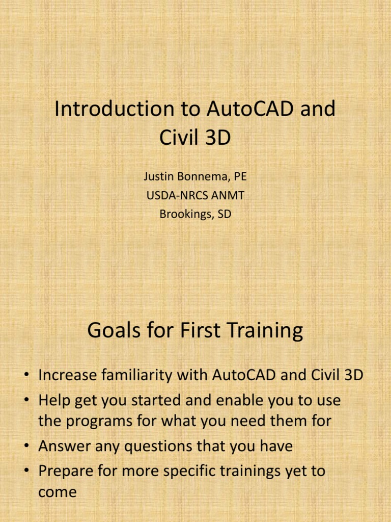 Introduction to AutoCAD and Civil 3D | PDF | Auto Cad | 3 D Computer ...