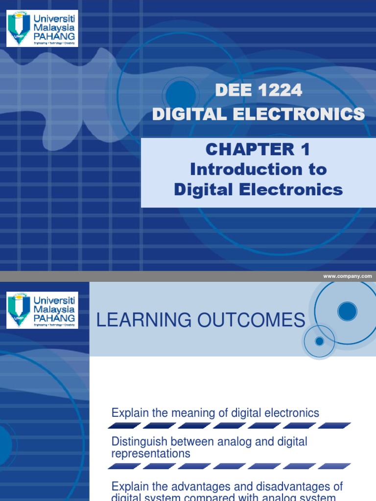 An Introduction to Digital Electronics: Distinguishing Analog and ...