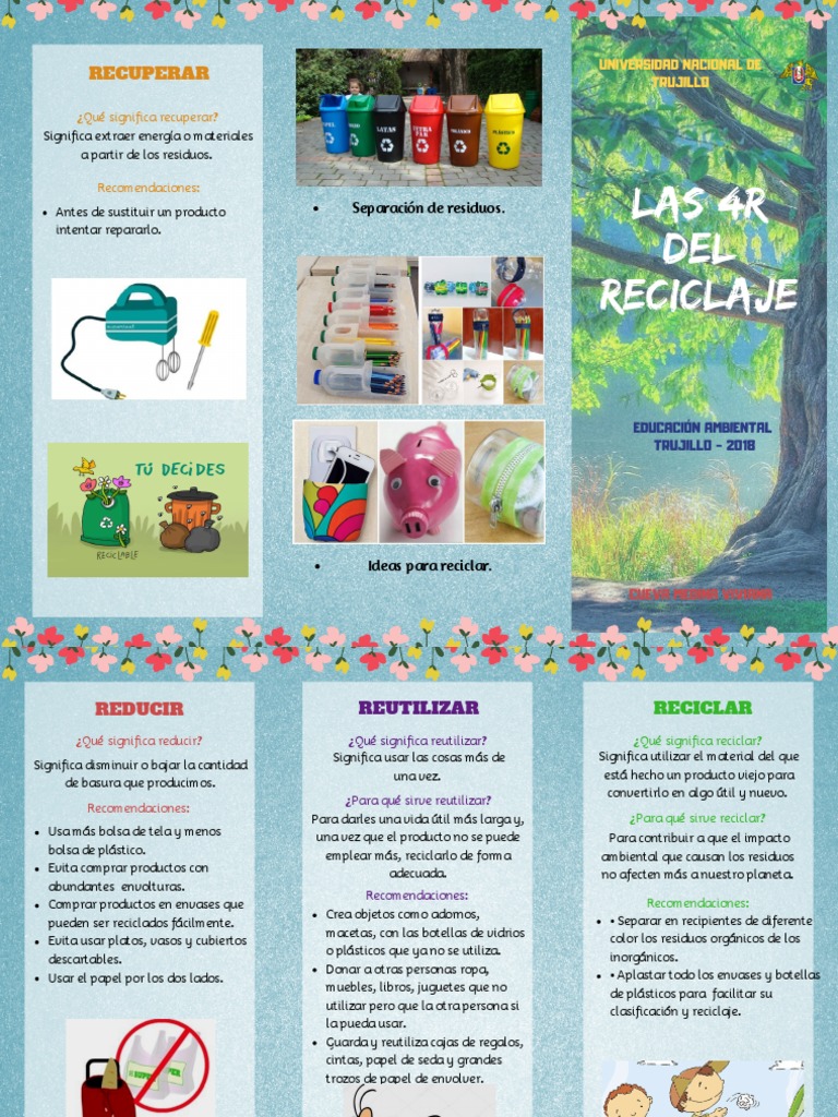 Triptico Vivi | PDF | Reciclaje | Residuos