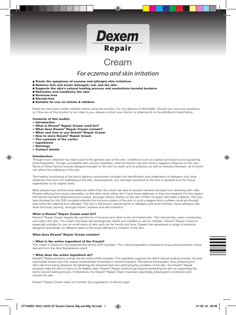 Cream: For Eczema and Skin Irritation | PDF | Dermatitis | Immunology