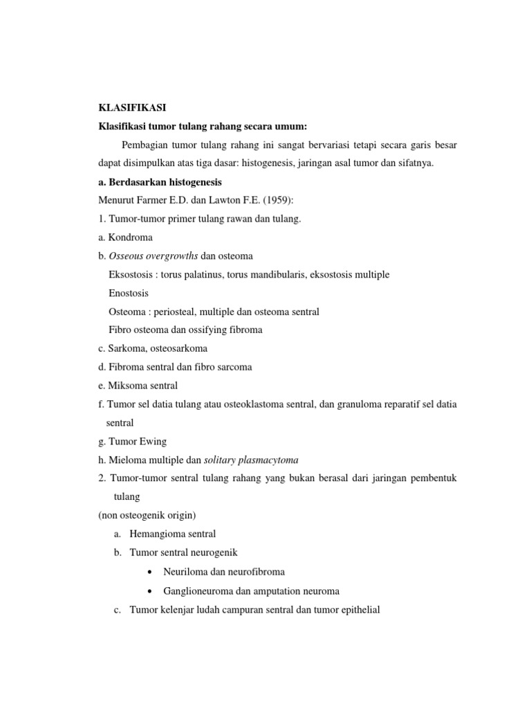 Tumor Rahang | PDF