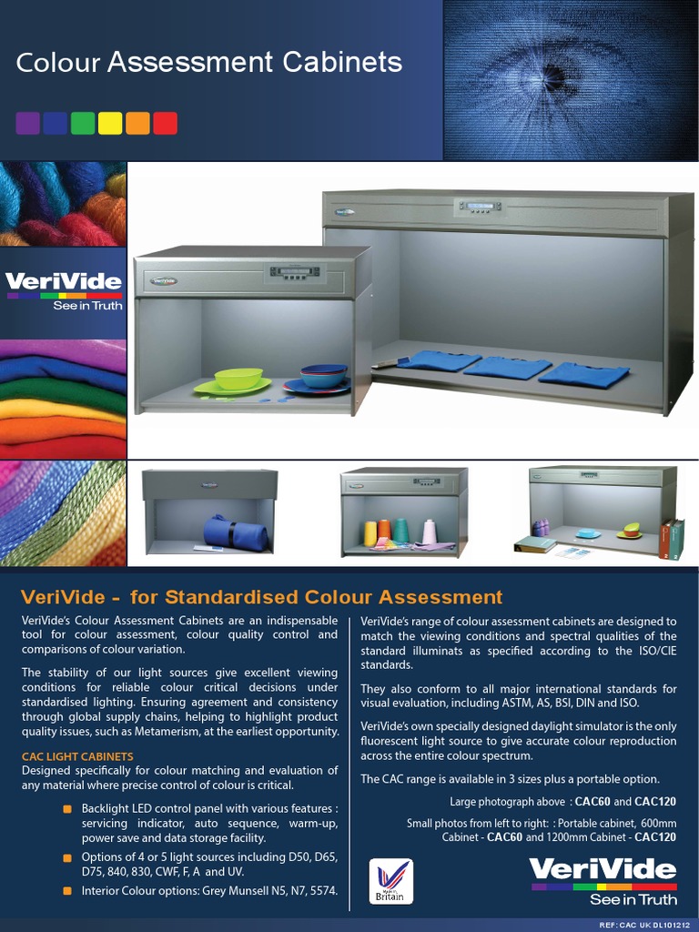 VeriVide Light Cabinets | PDF | Incandescent Light Bulb | Color